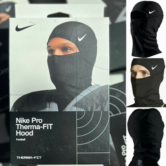 Nike | Accessories | Nike Pro Hyperwarm Hood Therma Fit Unisex Black ...
